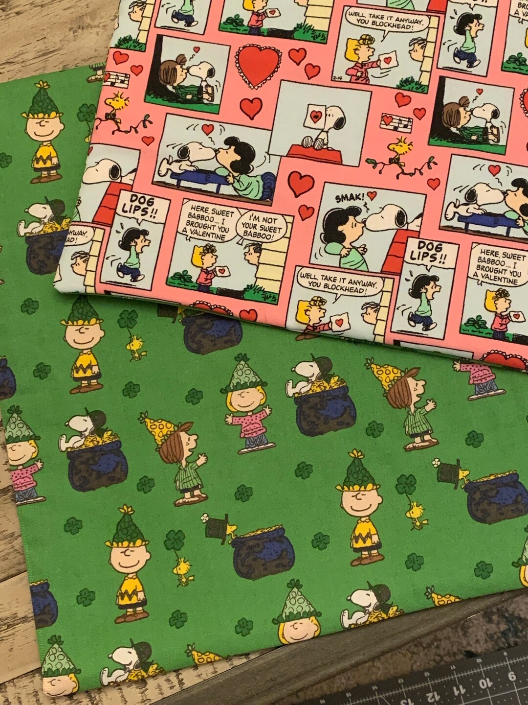 Reversible Snoopy Table Runner: Valentine's & St. Patrick's Day Decor ...