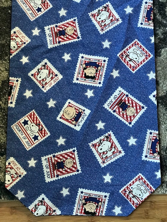 2 handmade table runner table runners. Snoopy 4th of July | Etsy