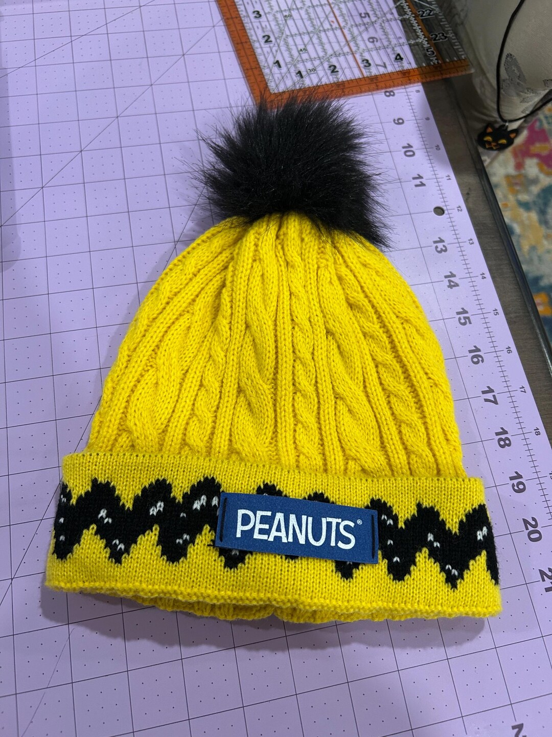 Peanuts Snoopy Cartoon Winter Hat/ Hat NEW. Charlie Brown Hat. Adult ...