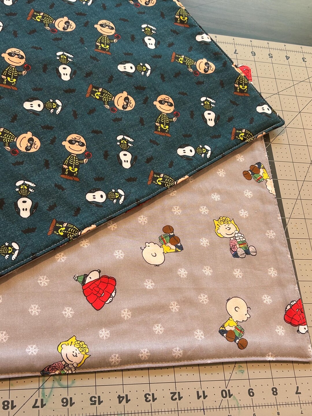 New Reversible Quilted Handmade Table Runner, Christmas/ Halloween ...