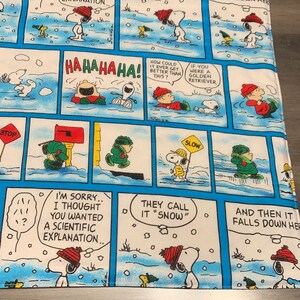 NEW Handmade REVERSIBLE Quilted Table Topper Table Runner. Snoopy ...
