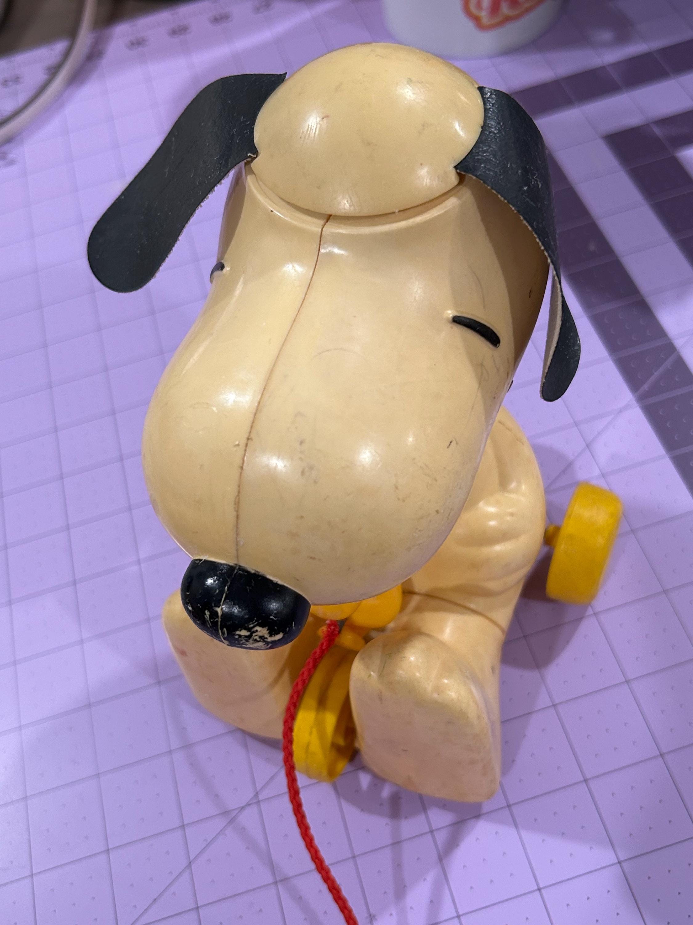 Snoopy, Vintage Hasbro 1972 Snoopy & Woodstock Pull Toy Helicopter Spin ...