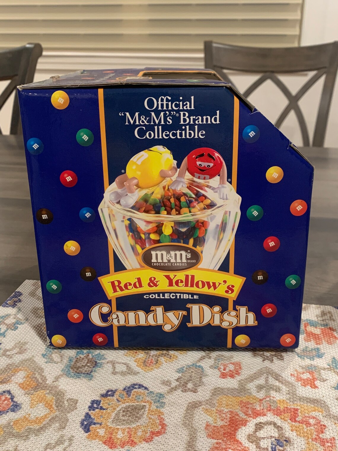 M and Ms Candy Dish. Kitchen Decorations. Red and Yellows - Etsy