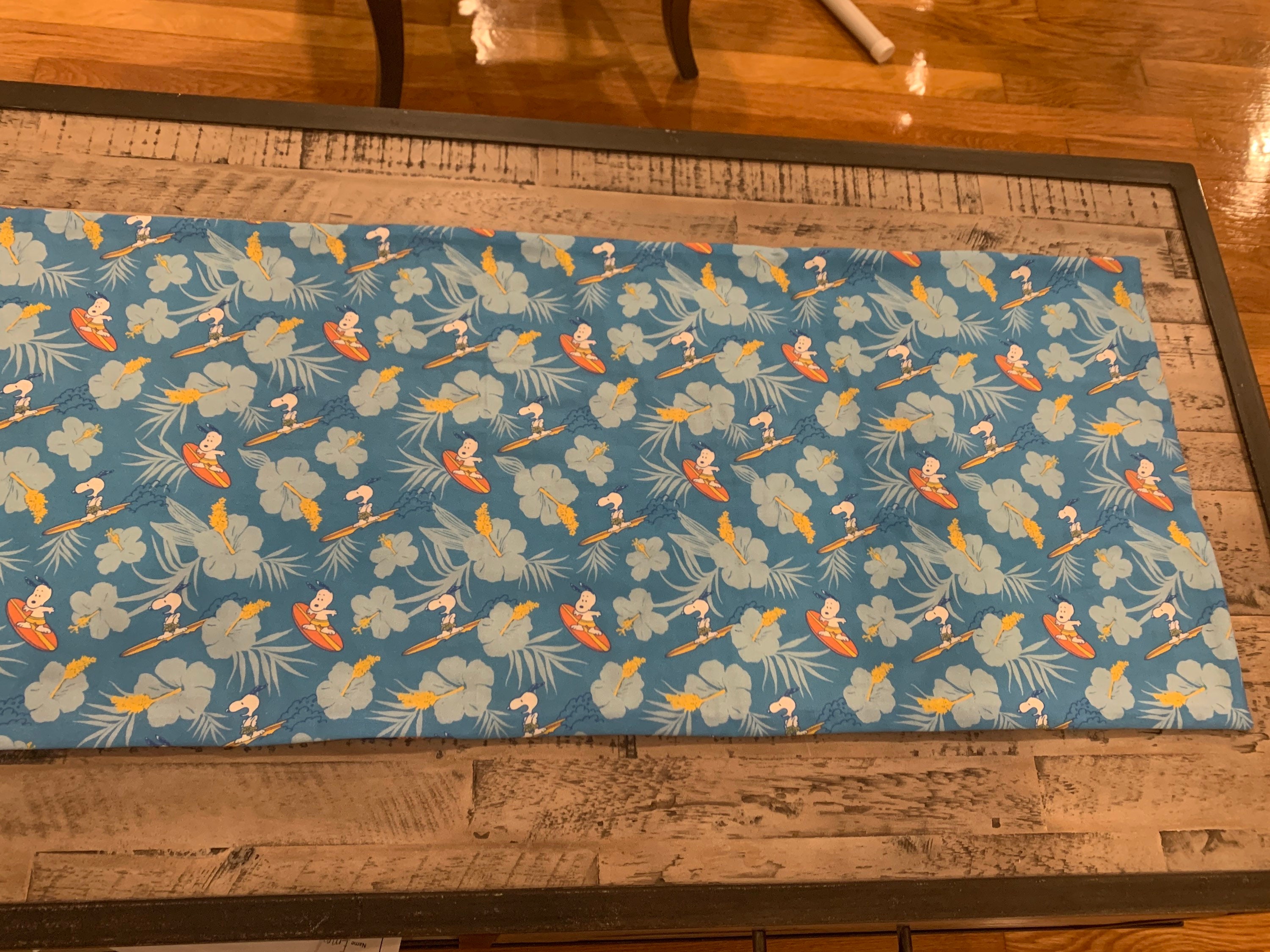 New Reversible Quilted Handmade Table Runner Snoopy 4th of - Etsy