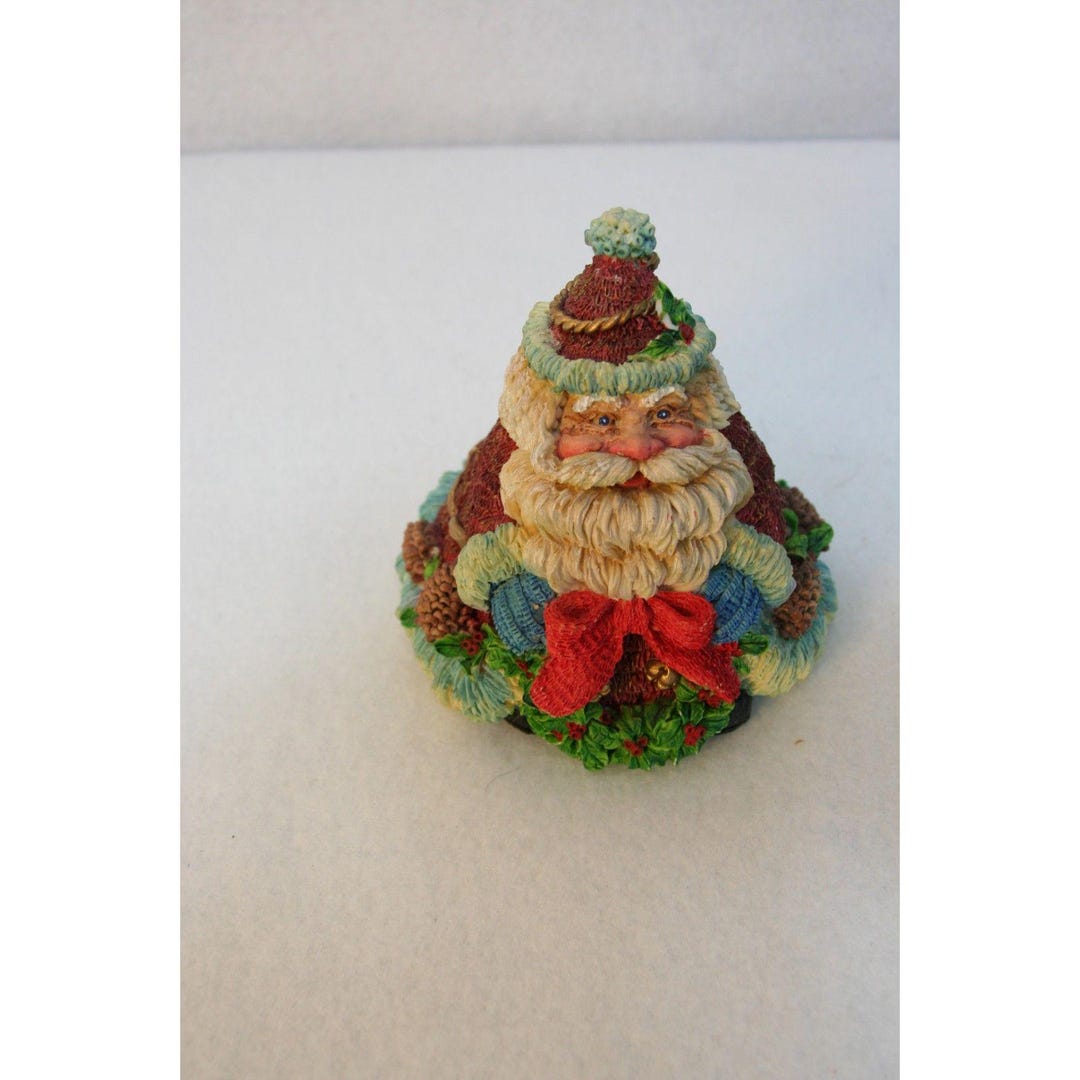 VTG Crinkle Claus 1994 Santa Christmas Figurine Possible Dreams Wreath ...