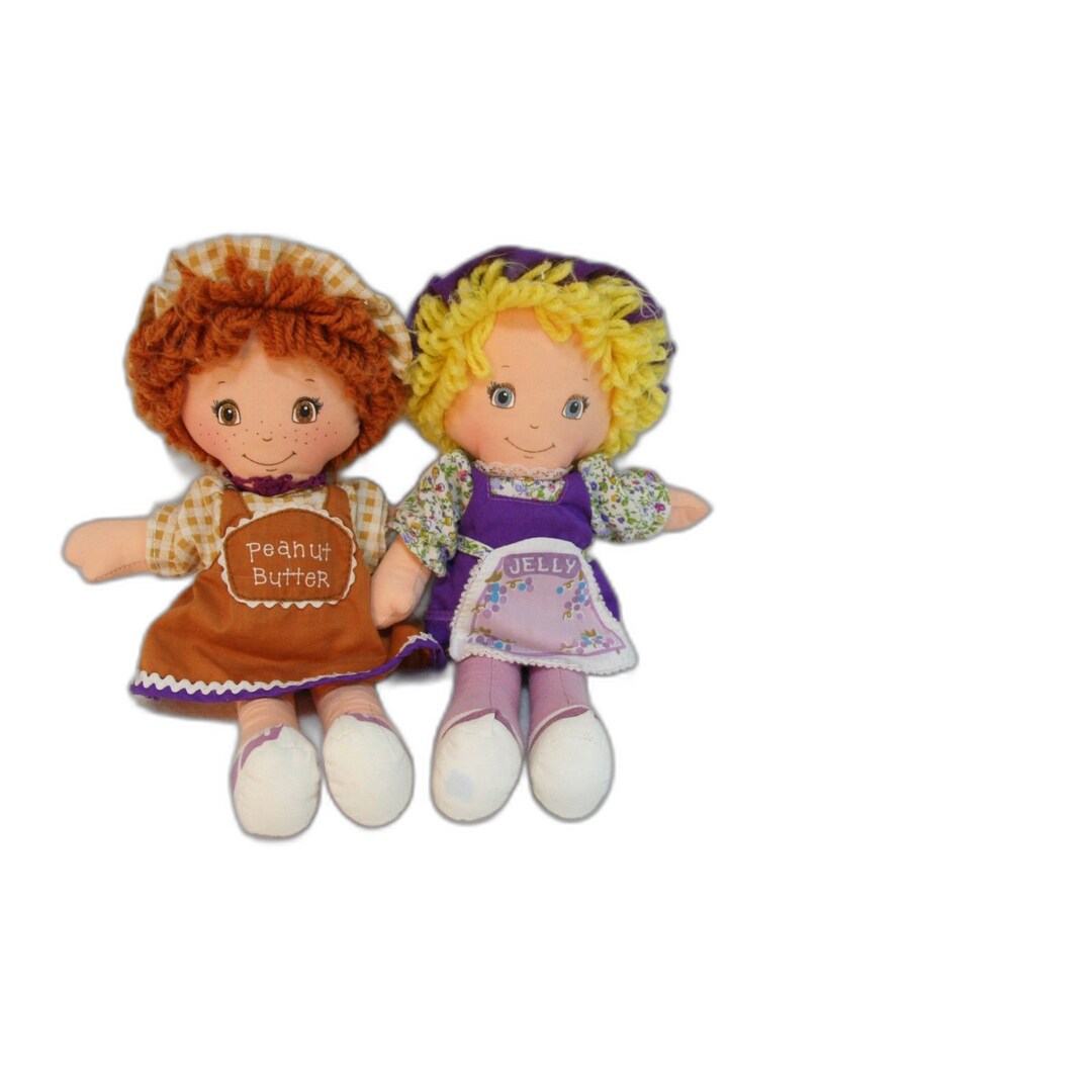 VTG Amtoy 1980 Peanut Butter & Jelly Rag Dolls 10 American Greetings - Etsy