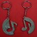 Musical Notes Interlocking Handmade Large Cut Coin Key Chain - Etsy