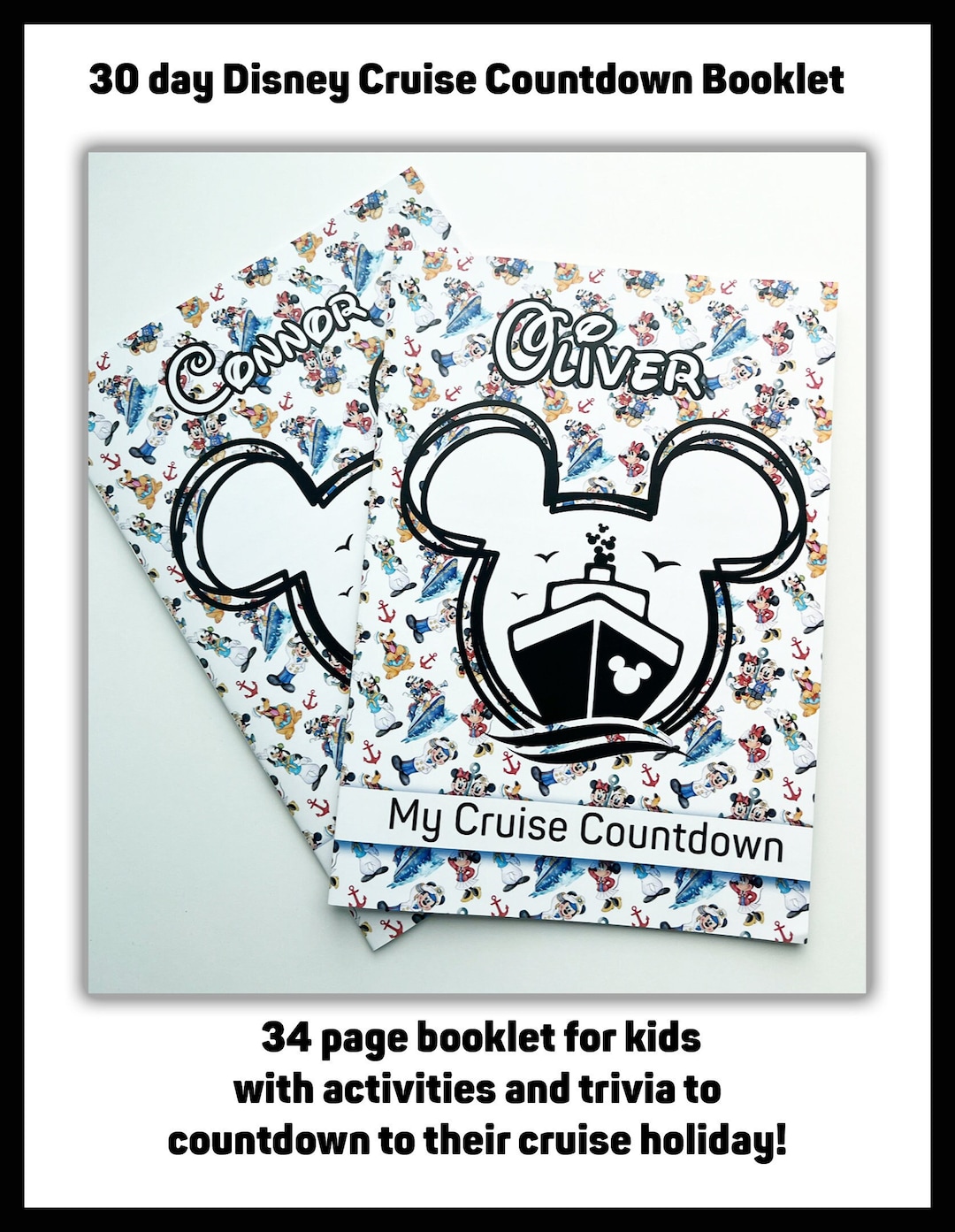 30 Day Disney Cruise Countdown Booklet - Etsy