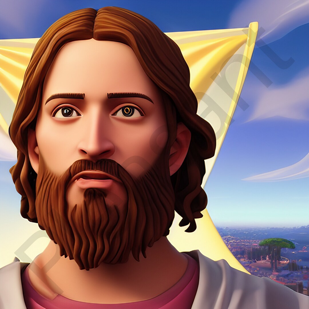 Cartoon Video Game Jesus Digital Download - Etsy
