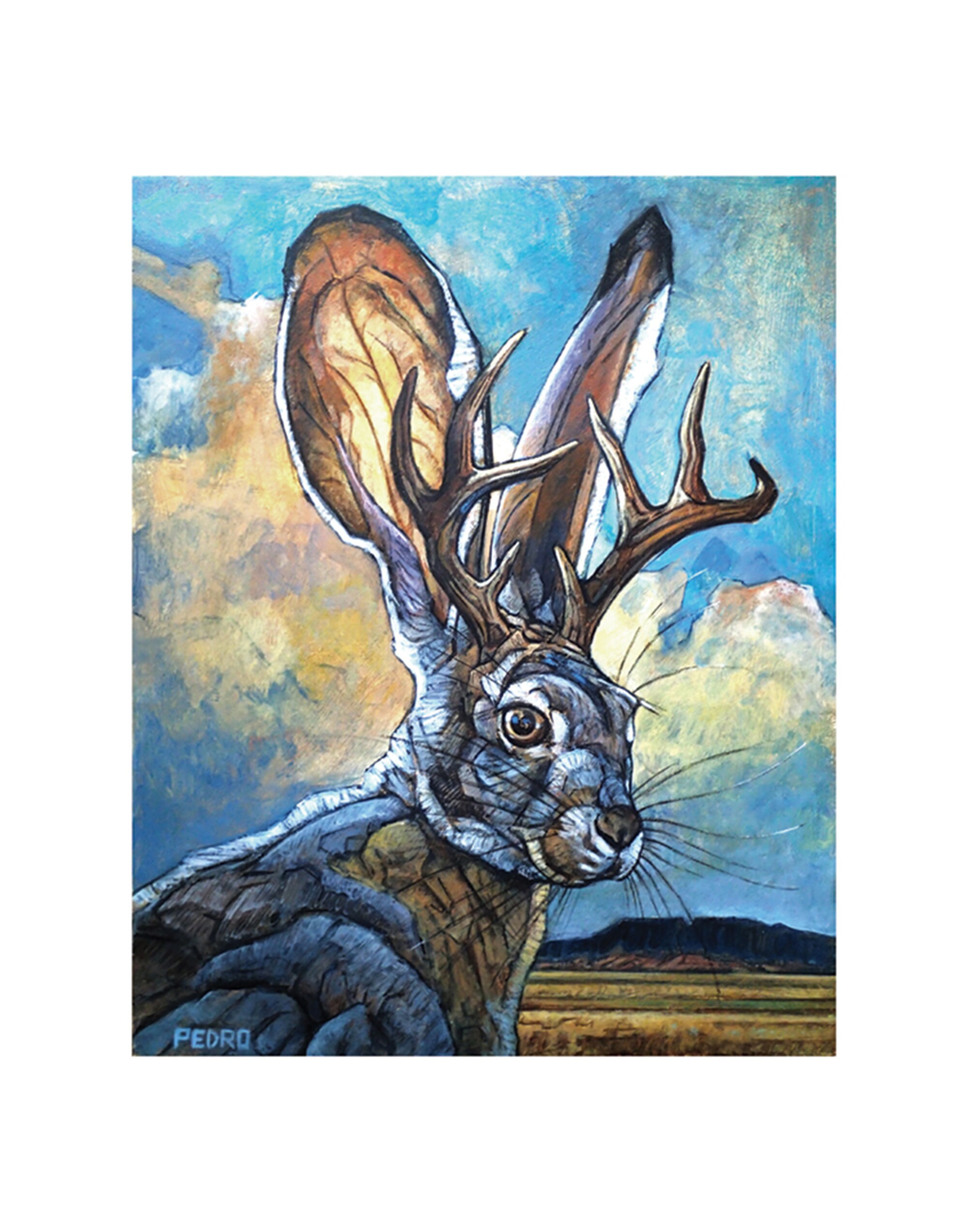 True Native Jackalope Print - Etsy