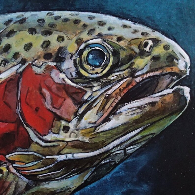 Rainbow Trout Print - Etsy
