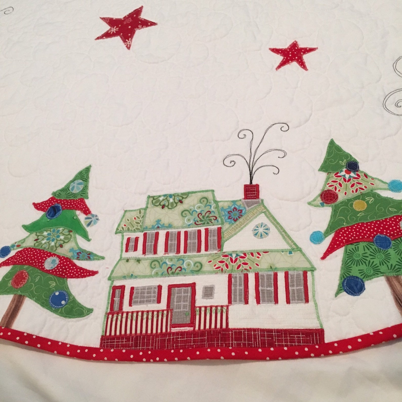 Custom Christmas Tree Skirt Whimsical Houses Tree Skirt - Etsy