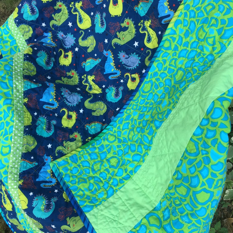 Dragon Quilt - Etsy