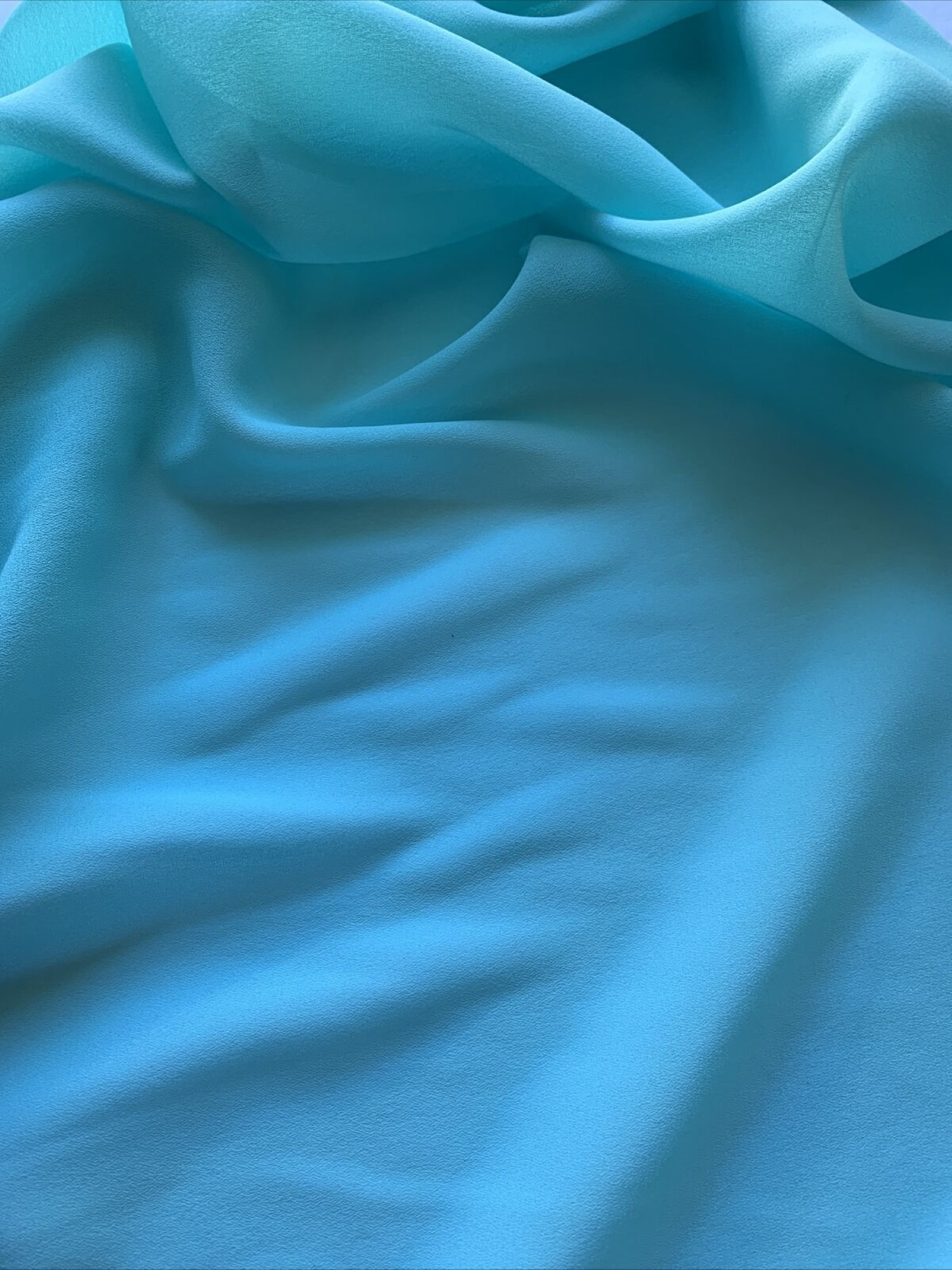 Tiffany Blue Chiffon Fabric by the Yard 44 Wide - Etsy