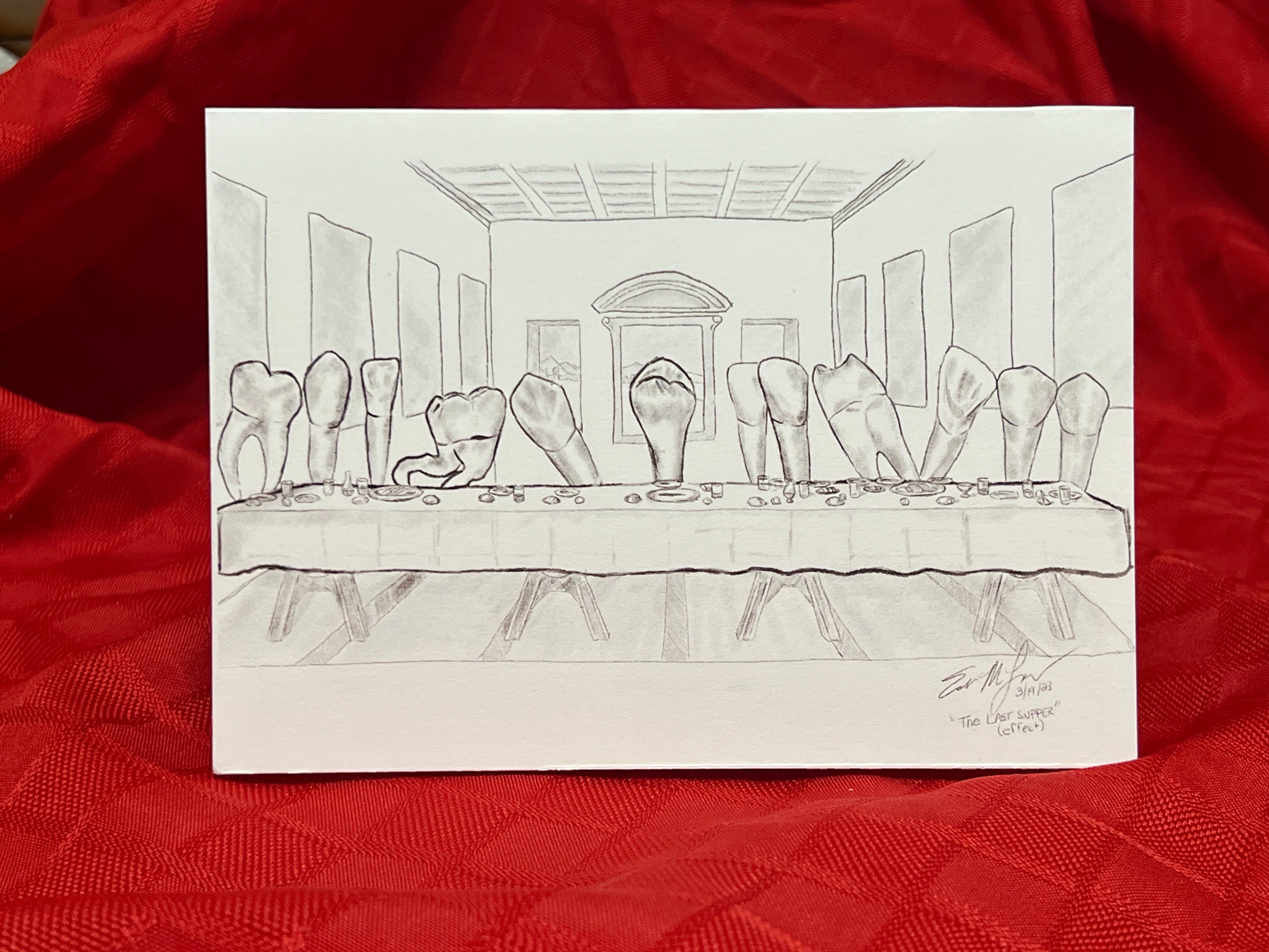 The Last Supper effect Blank Card - Etsy