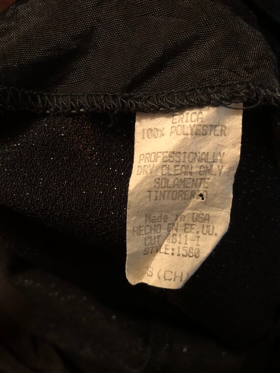 90s Vintage Date Night Little Black Glitter Dress - Gem