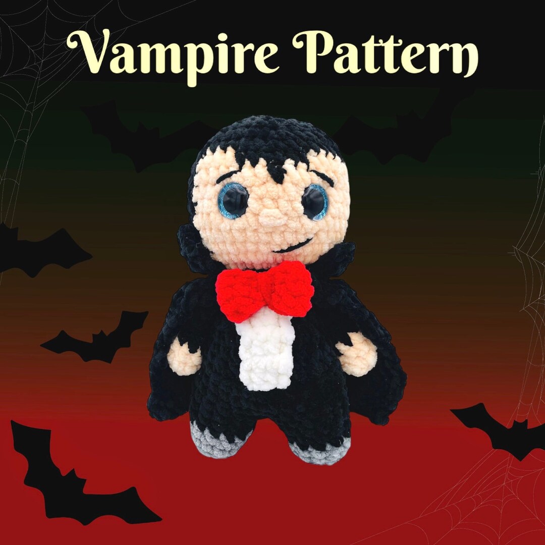 Vampire | Amigurumi | Crochet Doll Pattern | Halloween - Etsy