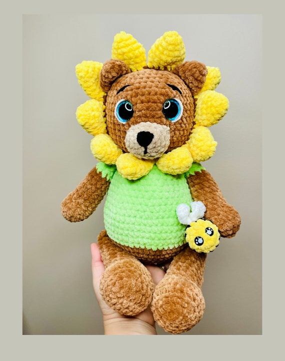 Sunny the Sunflower Bear Pattern - Etsy
