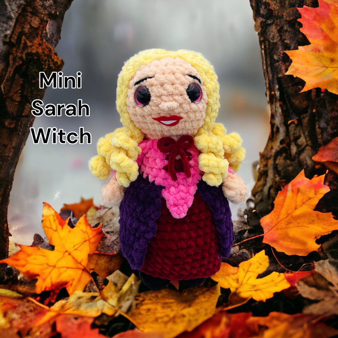 Low Sew Mini Halloween Witch| Amigurumi | Crochet Doll Pattern | - Etsy