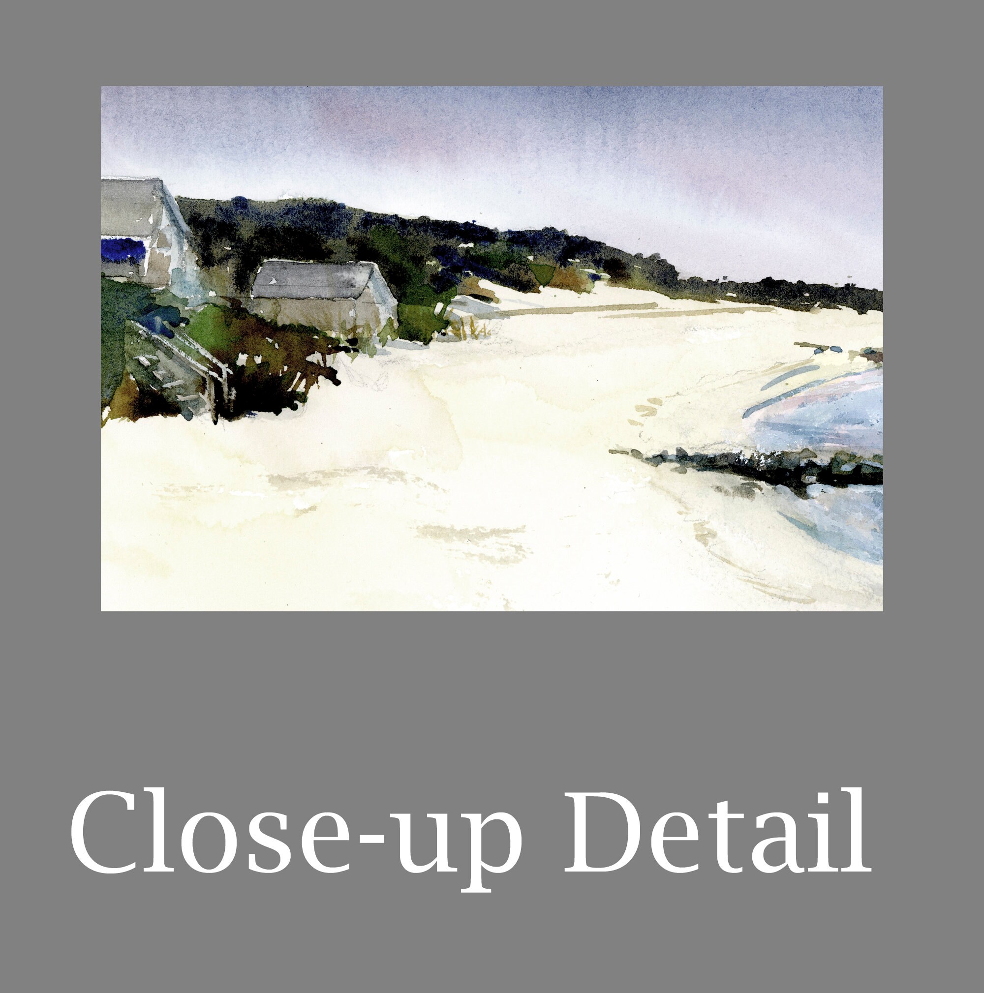 Cape Cod Beach Painting Wide Panoramic Print of Original - Etsy