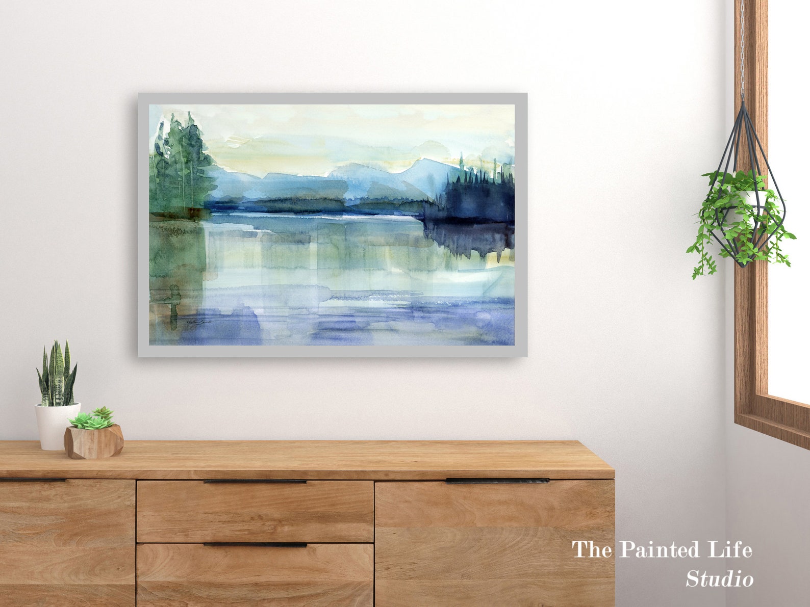 Adirondack Boreas Ponds Print: Contemporary Watercolor Landscape Prints ...