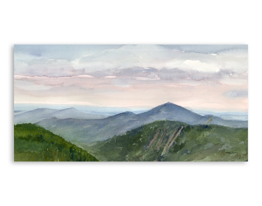 Gray Peak Adirondacks Summit Art Print, High Peaks of the Adirondack ...