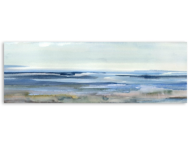 Panoramic Ocean Waves Art Print: Calming Coastal Seascape - Etsy