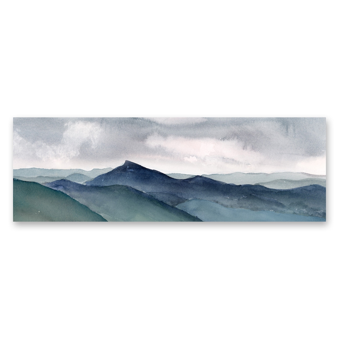 Camel's Hump Vermont, Art Print of Watercolor Painting of Camels Hump ...
