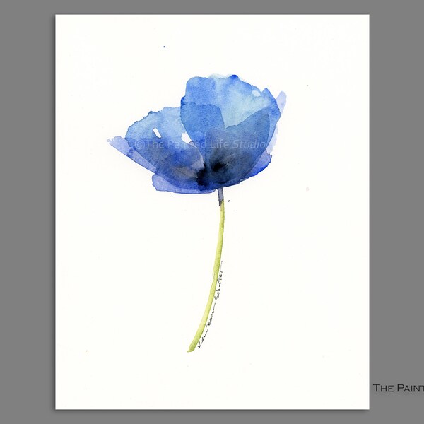 Poppy Painting - Etsy