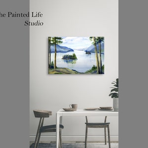 View From Lake George Island CANVAS Print Adirondacks Lake - Etsy