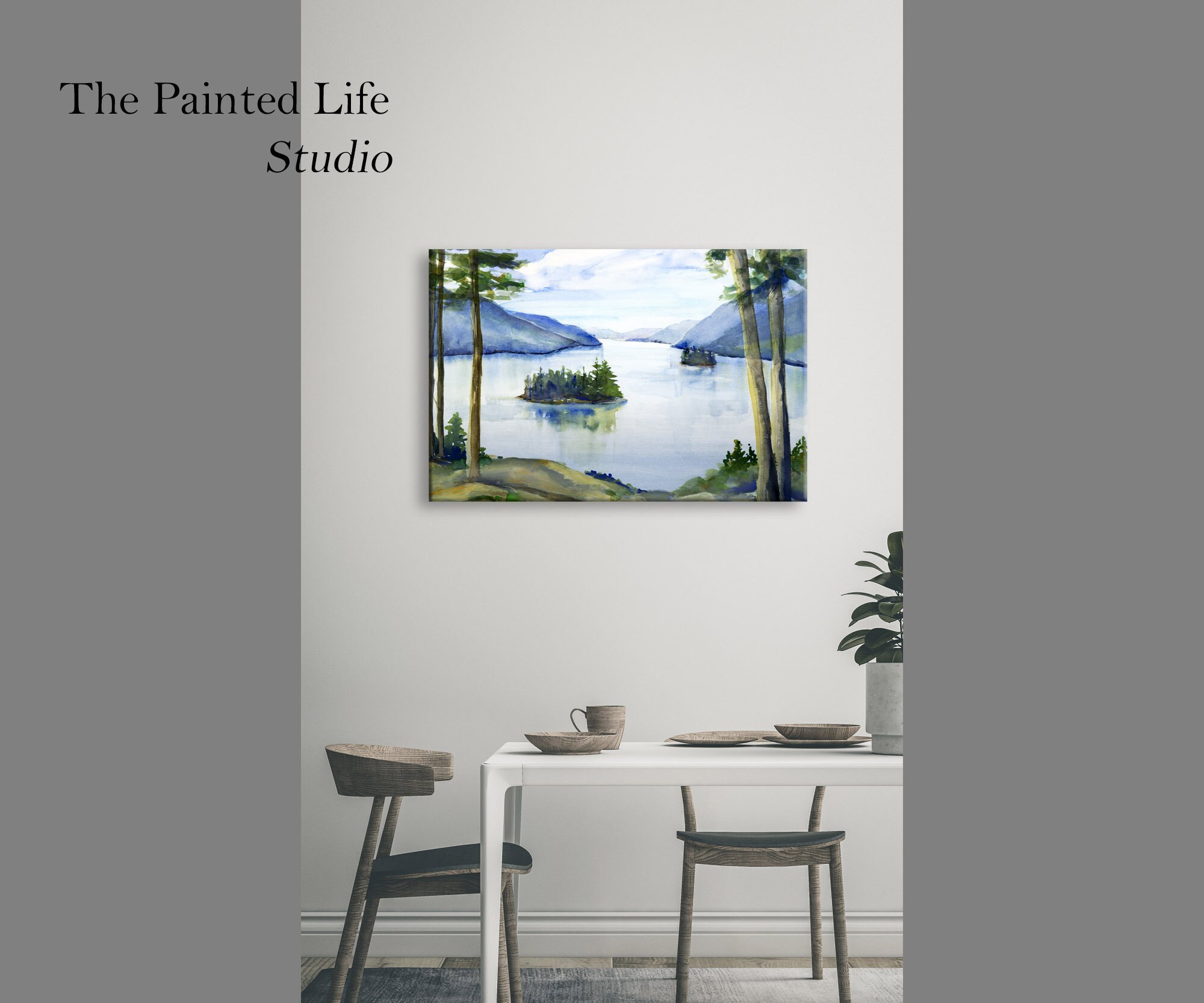 View From Lake George Island CANVAS Print Adirondacks Lake - Etsy
