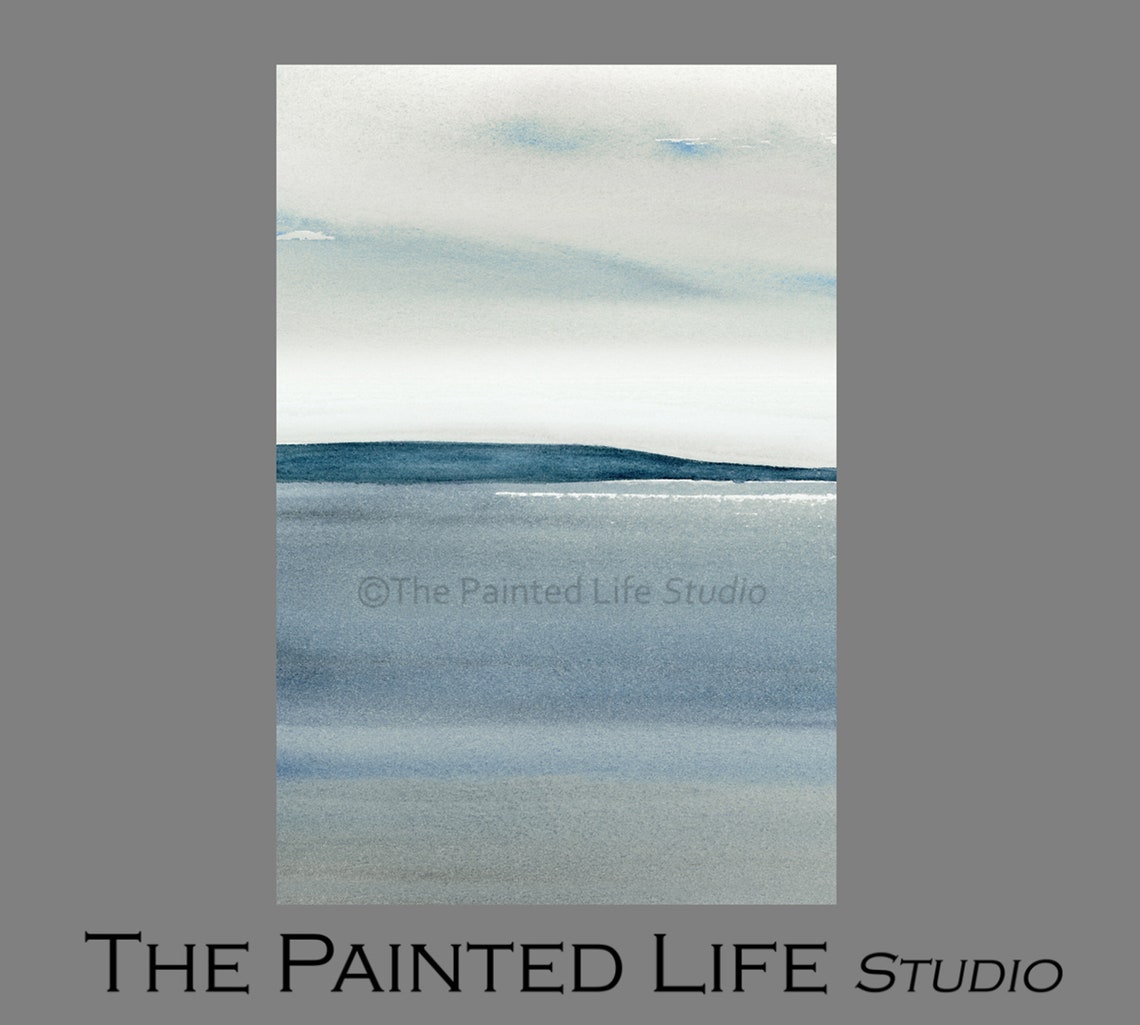 Set of 3 Prints Reflections Over the Sea Triptych of Original | Etsy