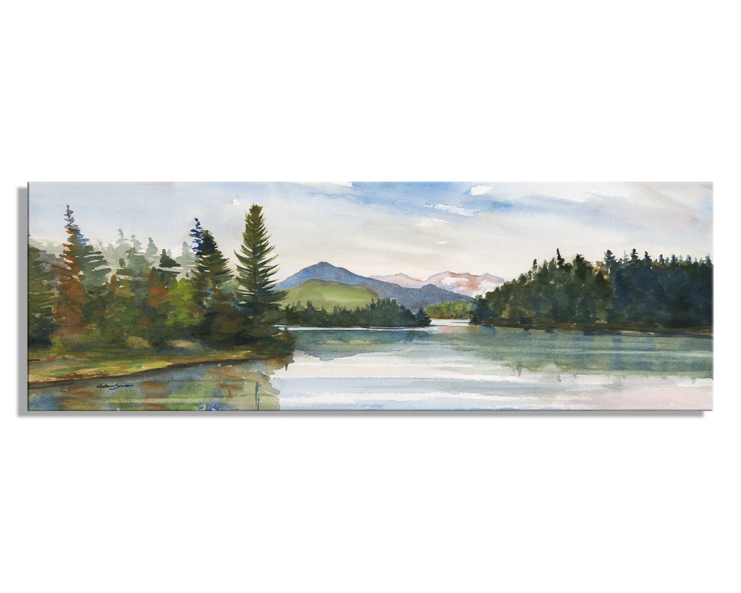 Boreas Ponds Panoramic Art Print, Adirondack Mountains and Pond ...