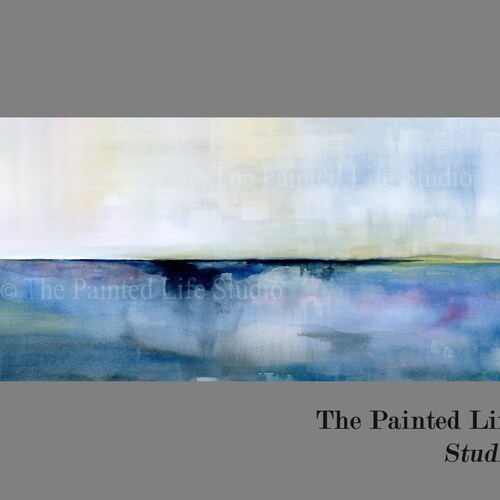 Colorful Abstract Panoramic Landscape Art Print Contemporary - Etsy