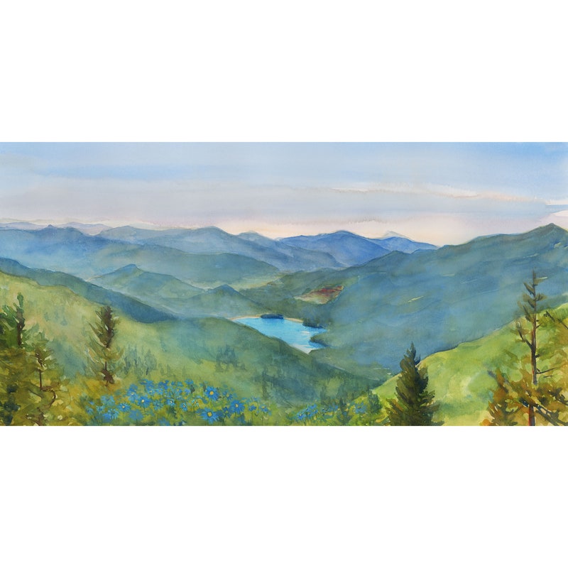 Blue Ridge Mountains Canvas - Etsy
