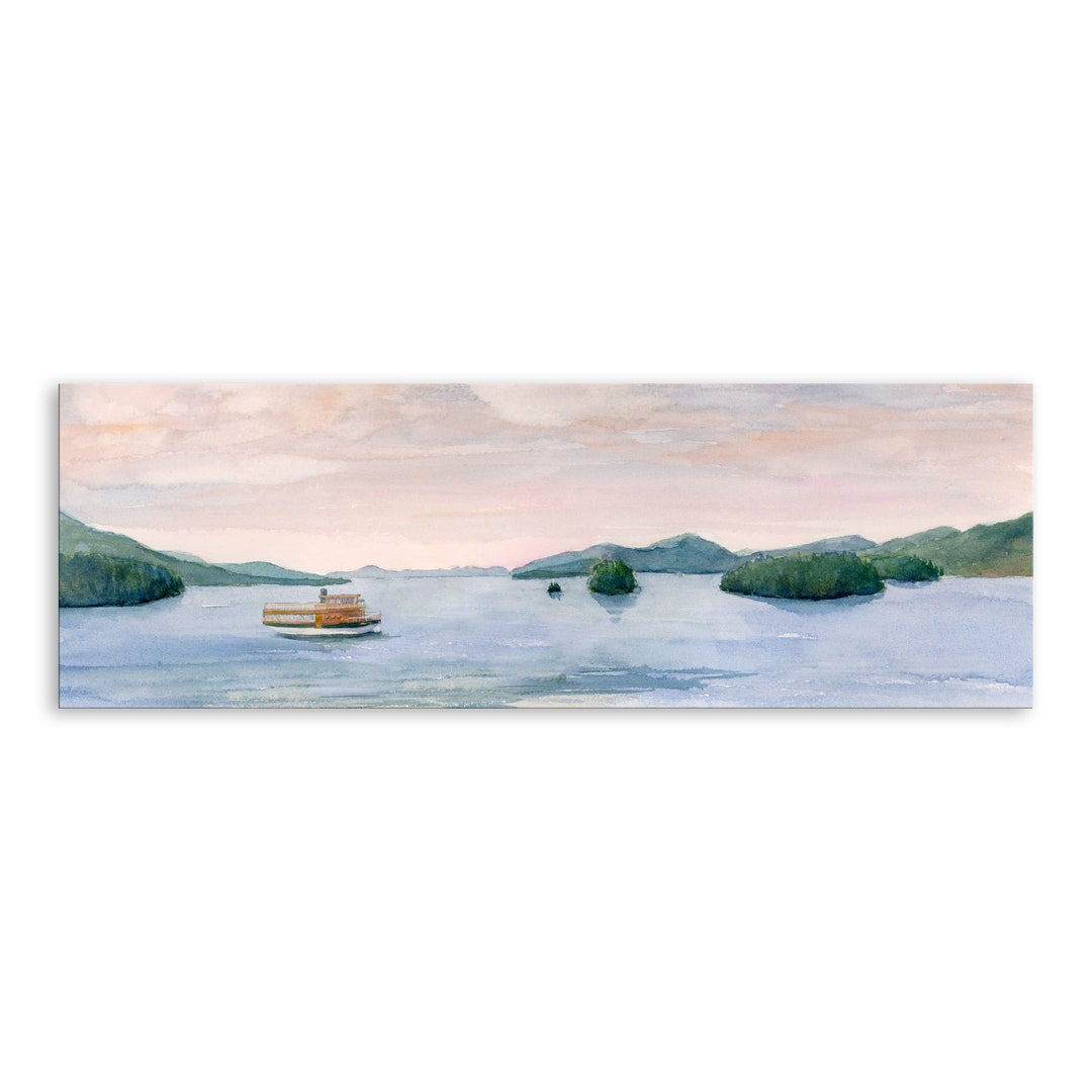 The Morgan on Lake George, Print of Original Painting of Boat From ...