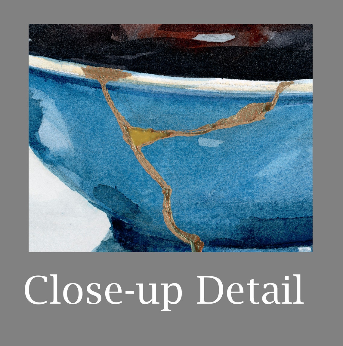 Kintsugi Bowl Art Painting Watercolor Print Wabi Sabi Art - Etsy