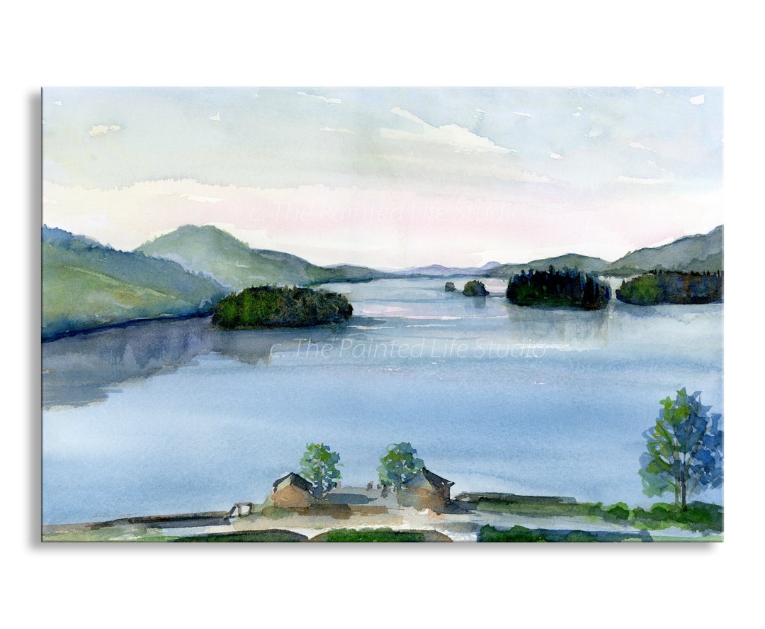 Sagamore on Lake George CANVAS Art Print, View of Lake George From the ...