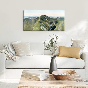 Colden, Adirondack Peak Art Print, Painting of Aerial View of Mount ...