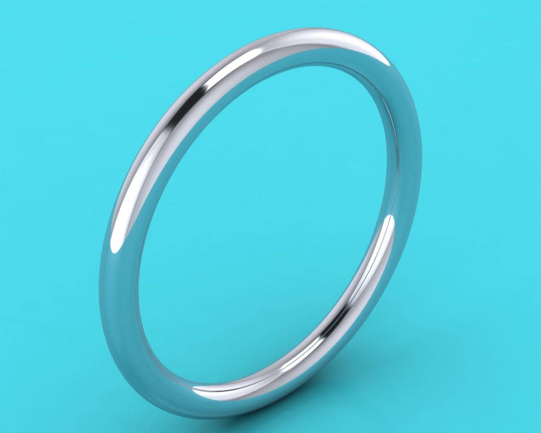 Mila Kunis Style PLATINUM 950 1.75mm Ring /wedding Band /wedding Ring ...