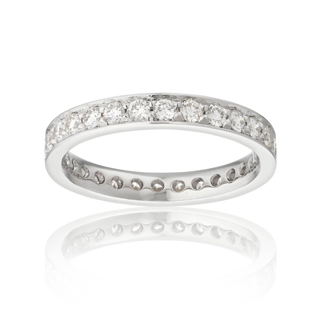 Platinum Diamond Pave Set Full Et / Diamond Full Eternity / Platinum ...