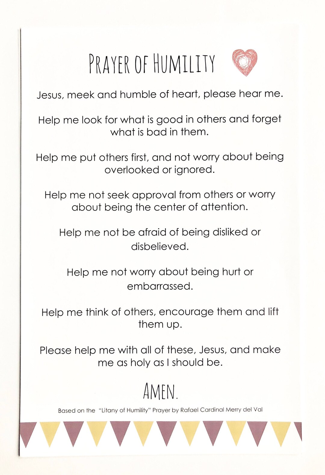 Prayer of Humilty for Teens Poster 11.5 X 17.25"- Fits 12 X 18" Frame ...