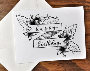 Handmade Calligraphy Greeting Card Congratulations Card - Etsy