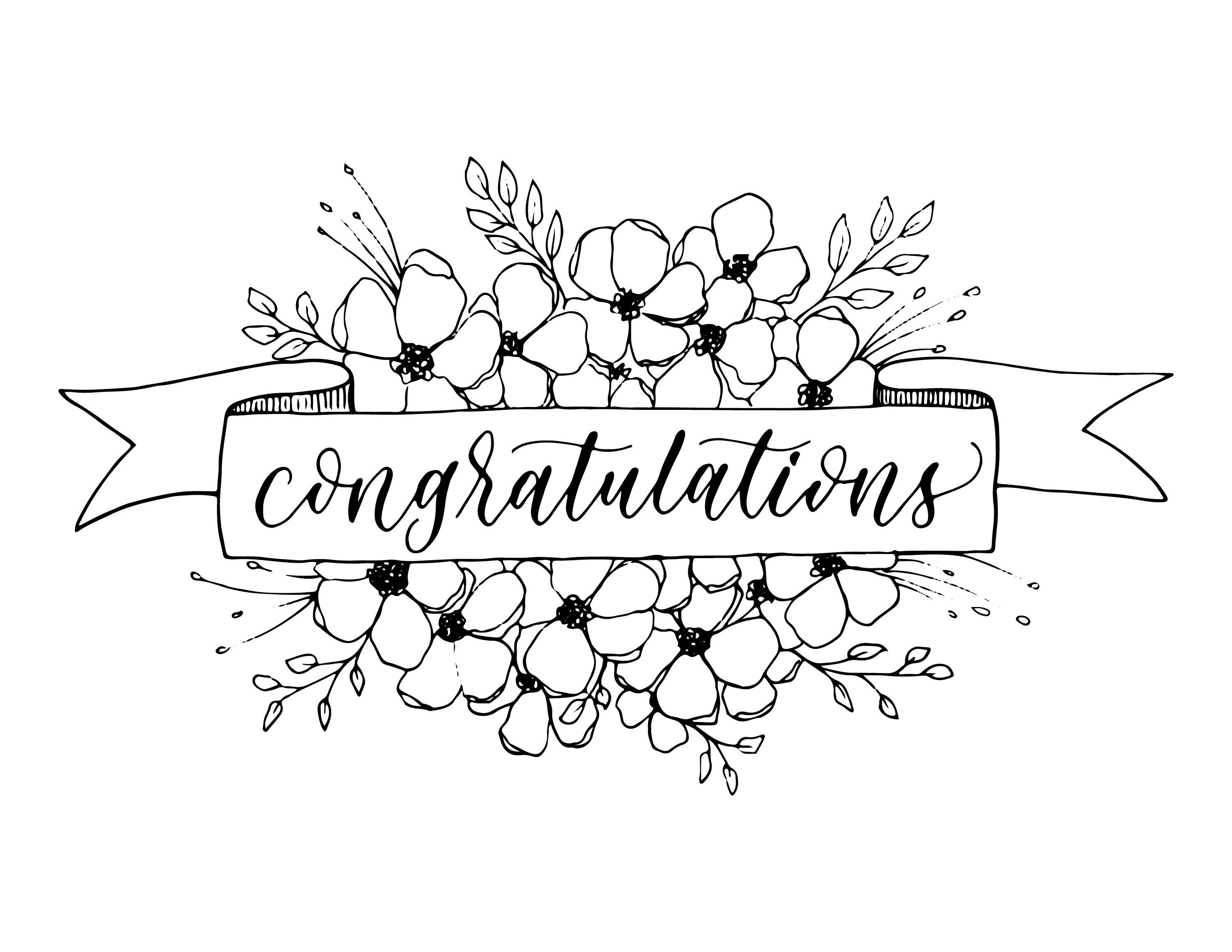 Handmade Calligraphy Greeting Card - Congratulations Card - Etsy