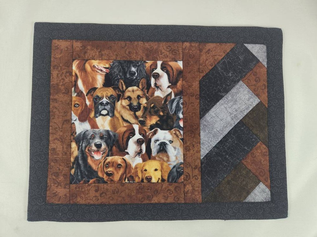 Dog Mini Quilt Dog Table Topper Dog Mug Rug Dog Breeds - Etsy