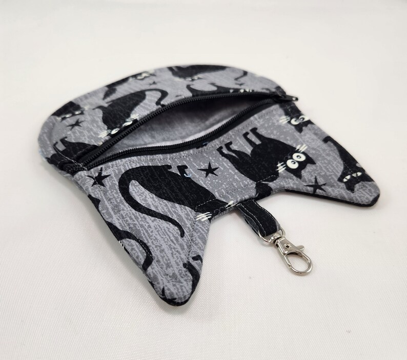 Cat Zipper Pouch, Cute Black Cats - Etsy