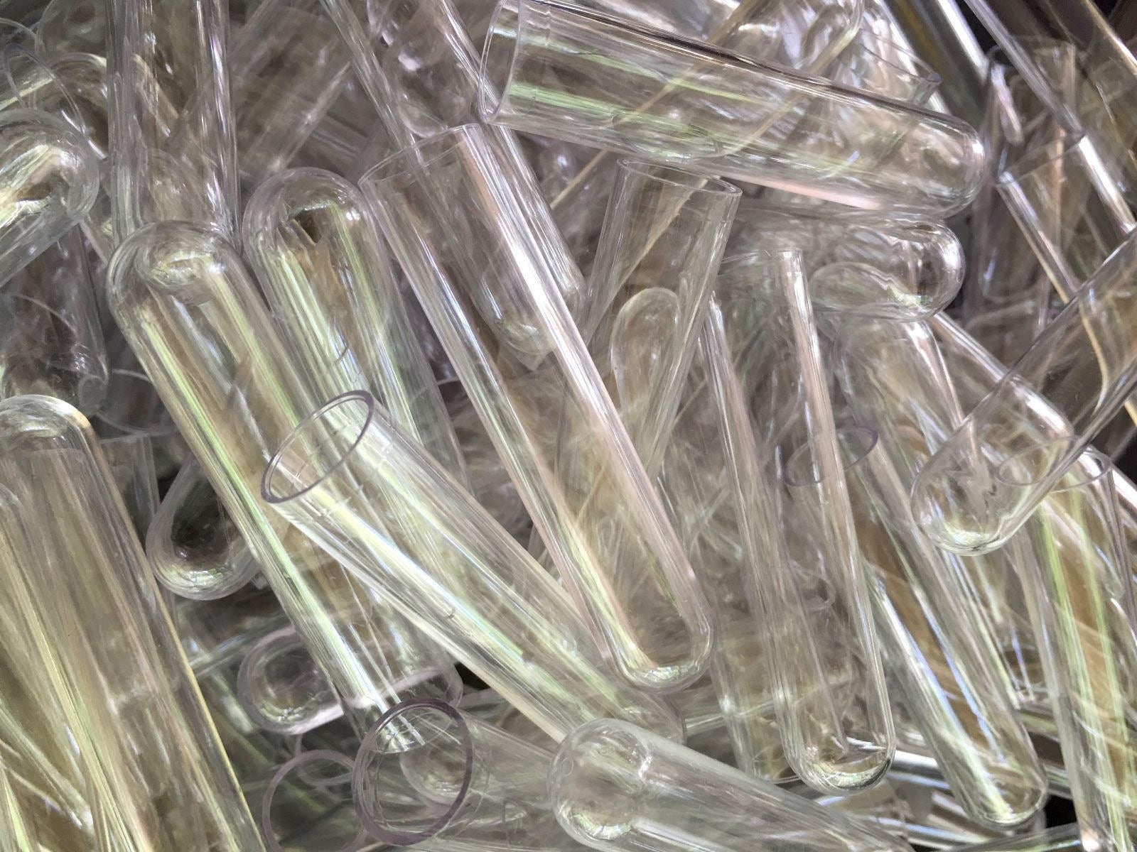 3ml ...empty Clear Plastic Vials With Plastic Plug Tops.. - Etsy