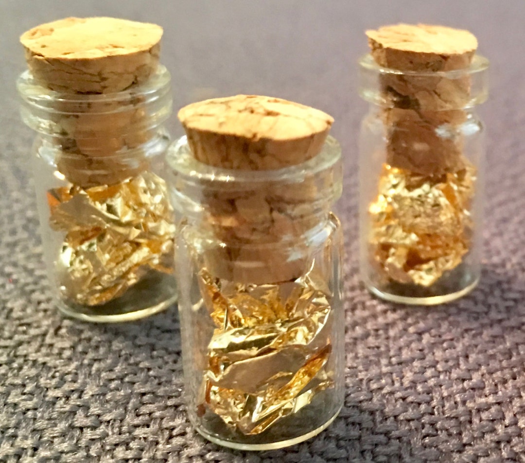 3 Bottles of Real Gold Leaf ....contains Real Gold.... Lowest Price ...