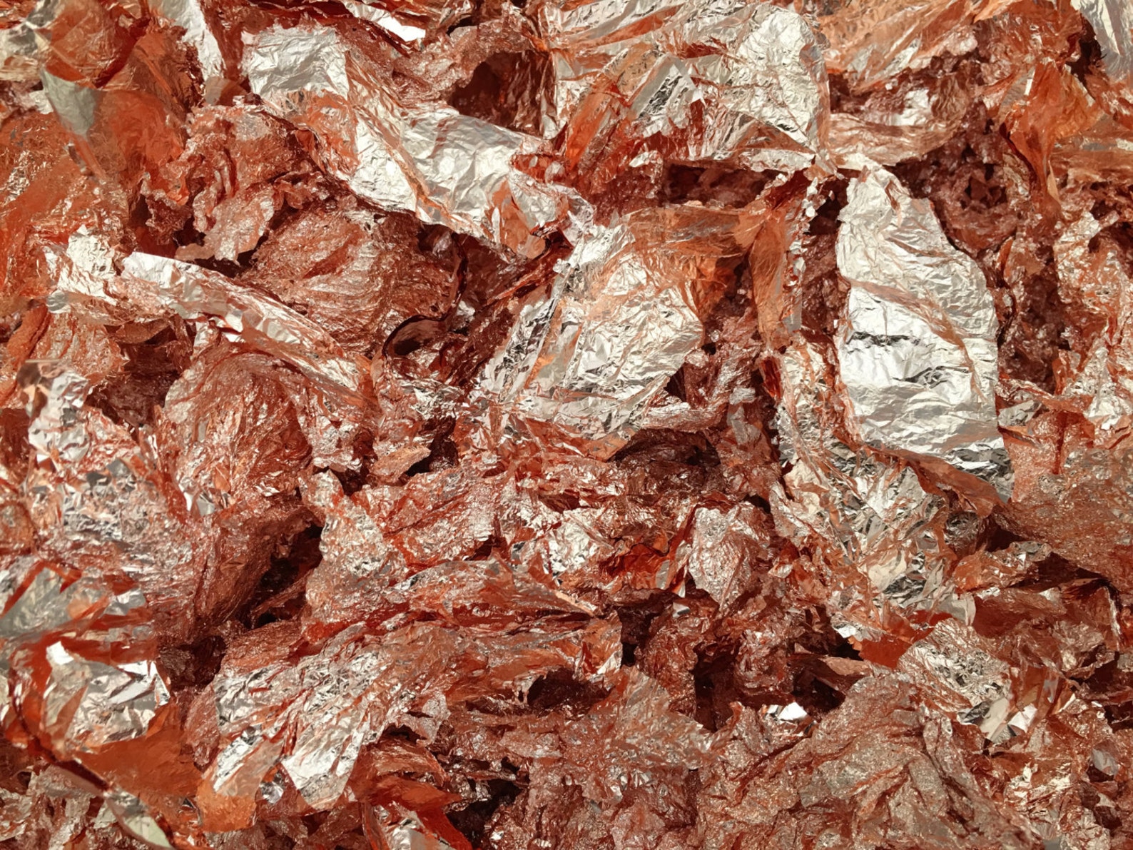 18 Grams of Copper Leaf Flakes .....premium Quality .. Lowest Price ...