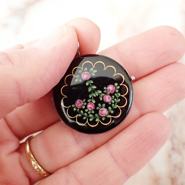 Enamel Locket - Etsy